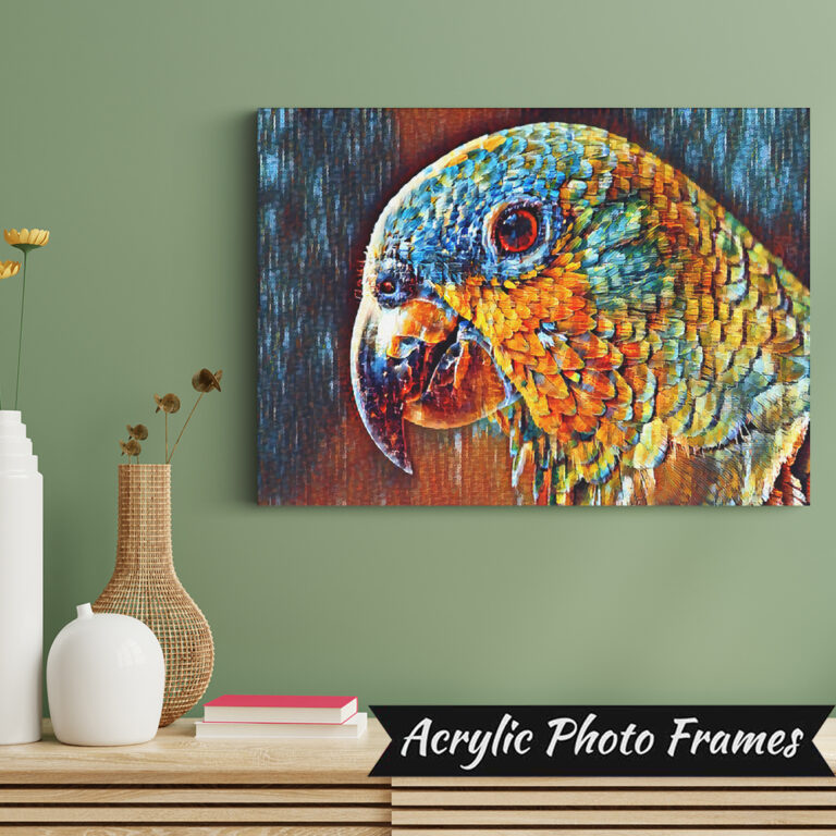 Parrot Art #1 – Acrylic Photo Frames