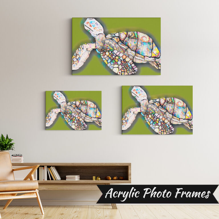 Turtle Art #5 – Acrylic Photo Frames