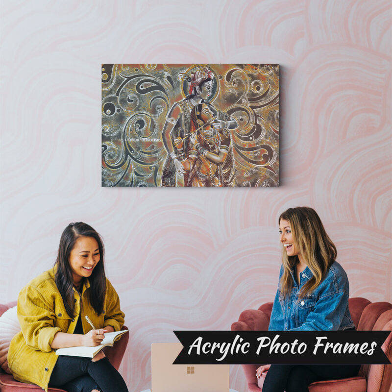 Radhe Krishna Art #19 – Acrylic Photo Frames